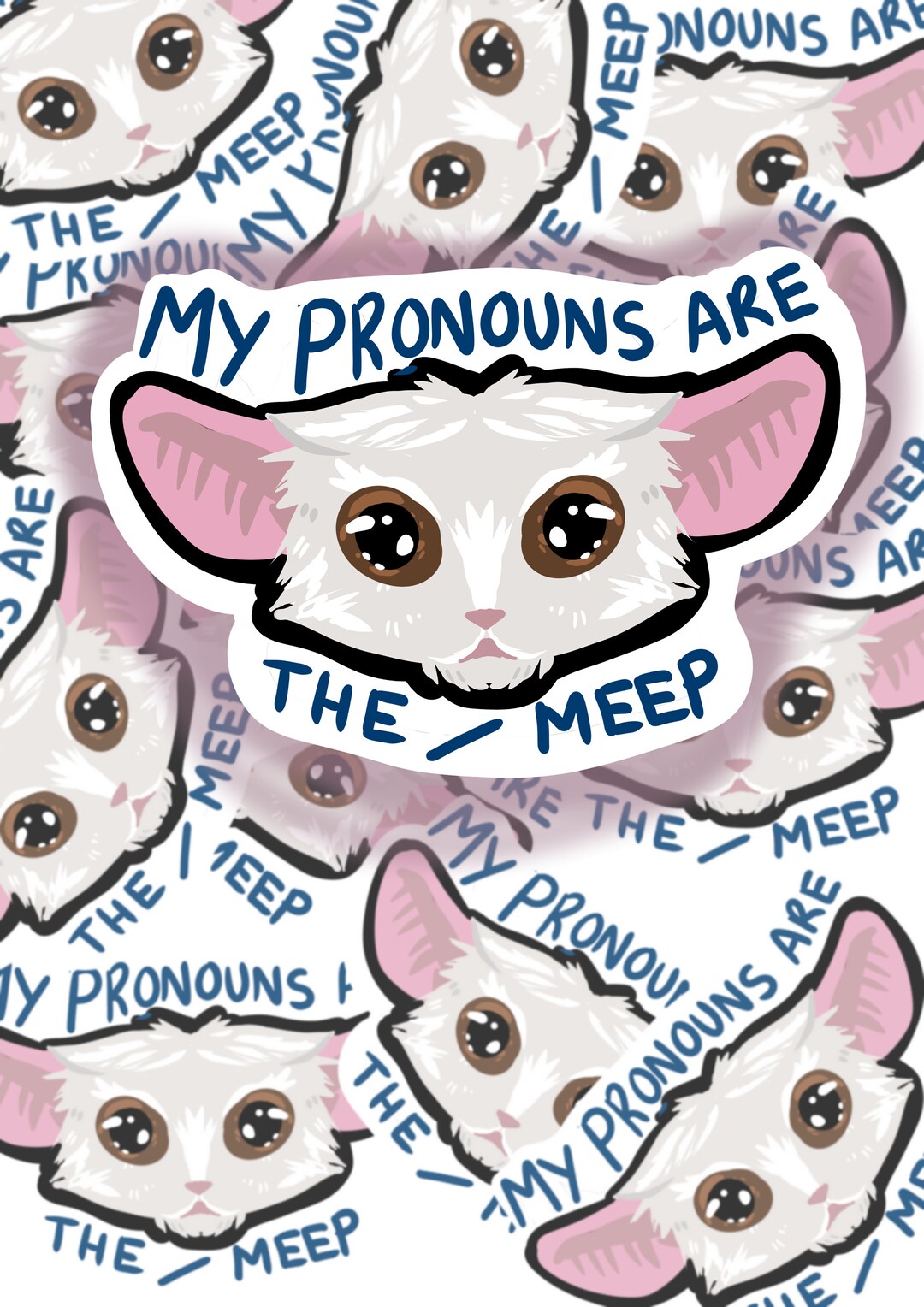 Doctor Who the Meep Pronouns Sticker - Etsy