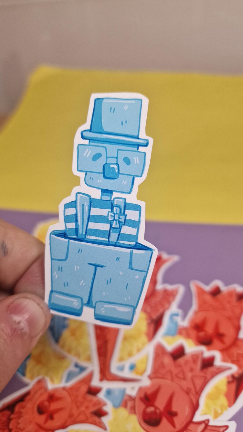 Clown Shapes Sticker - Etsy