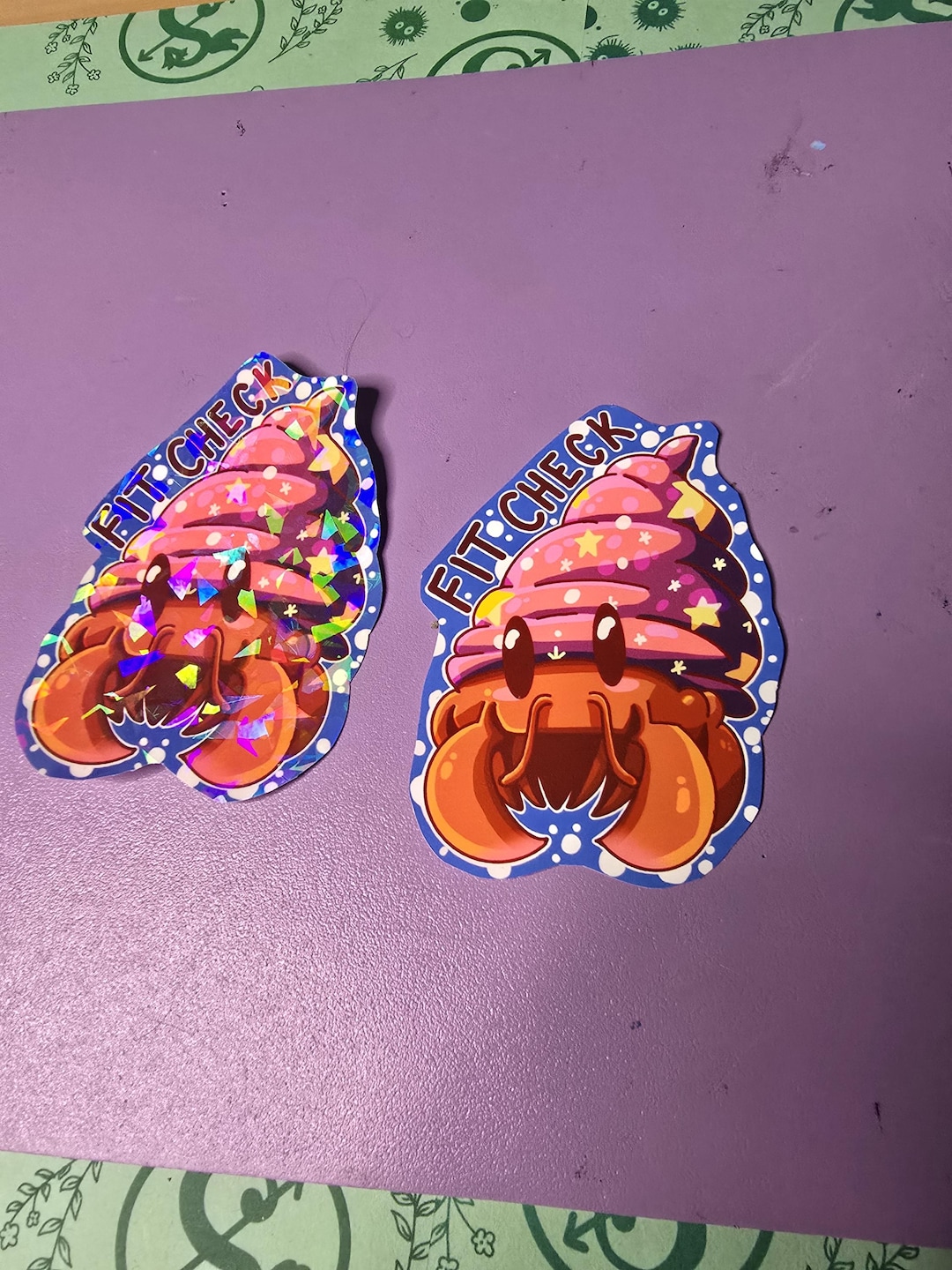 Hermit Crab Fit Check Sticker - Etsy