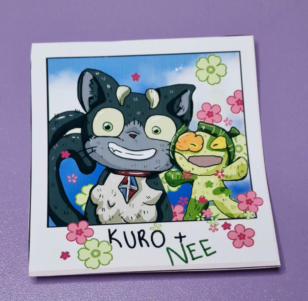 Kuro and Nee Blue Exorcist Polaroid Print Sticker - Etsy