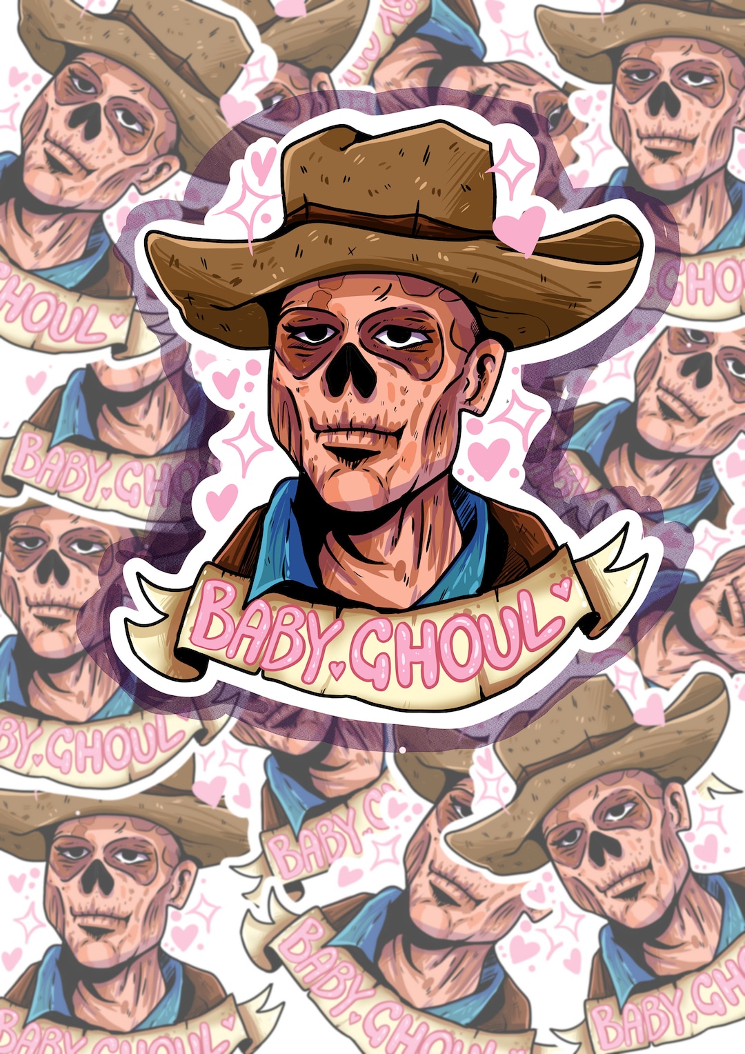 Fallout Inspired 'baby Ghoul' Ghoul Sticker - Etsy