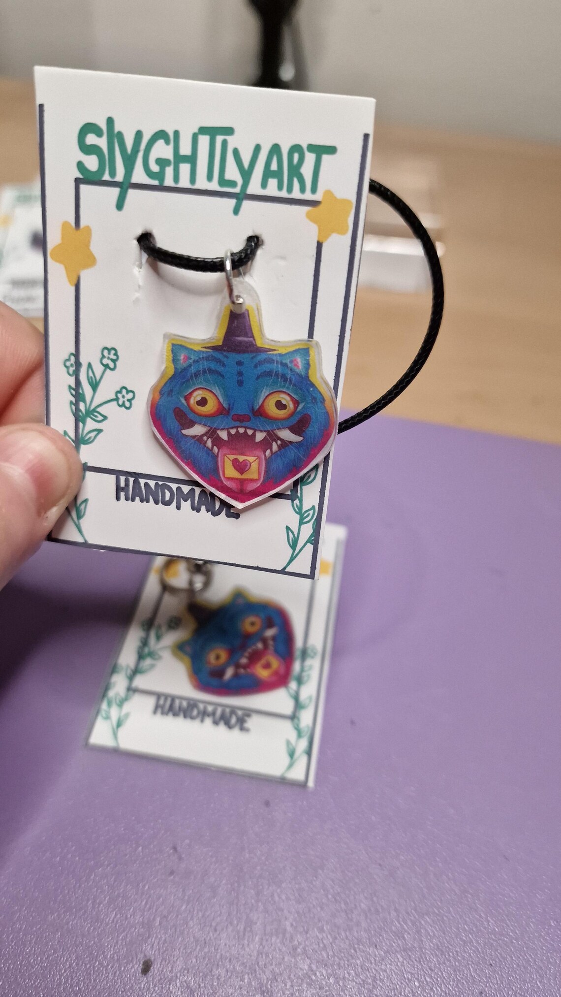 Derpy Tiger Kpop Demon Hunters Inspired Charm Necklace Keychain Phone ...