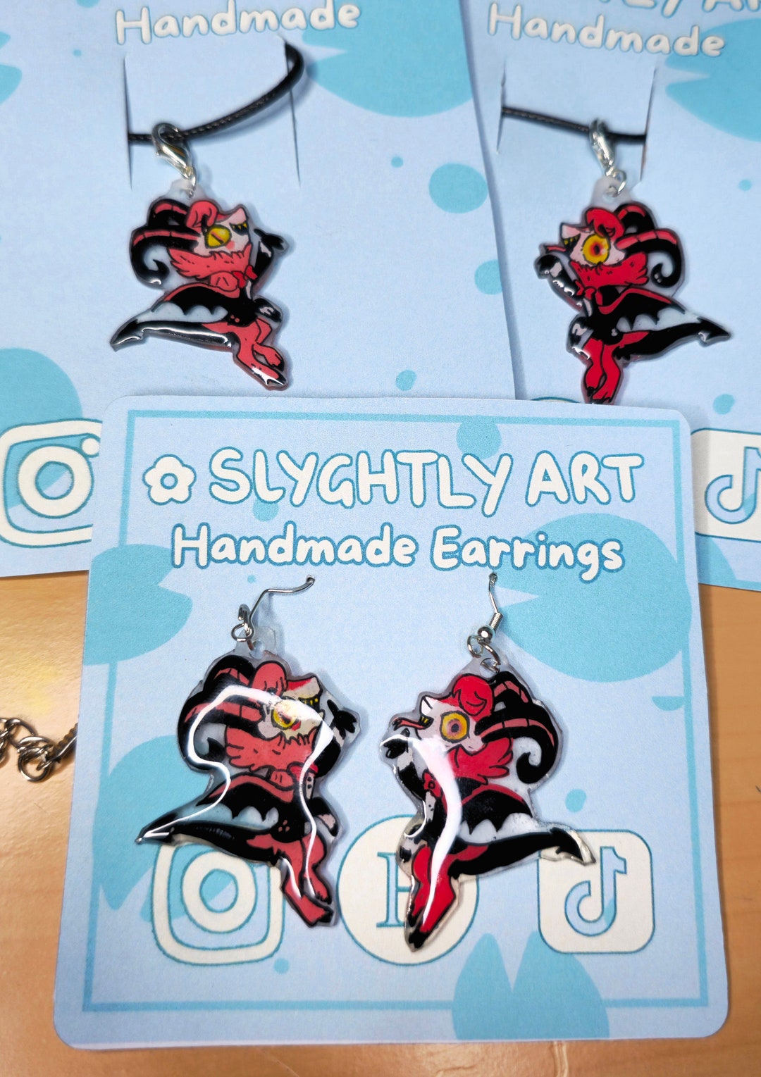 Razzle and Dazzle Inspired Hazbin Hotel Charm Handmade Shrink Plastic ...