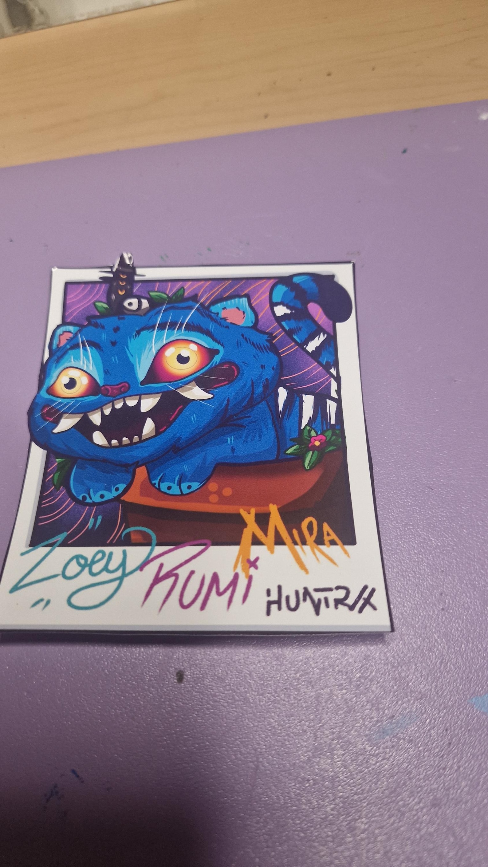 Derpy Tiger and Bird Kpop Inspired Polaroid Print Sticker - Etsy