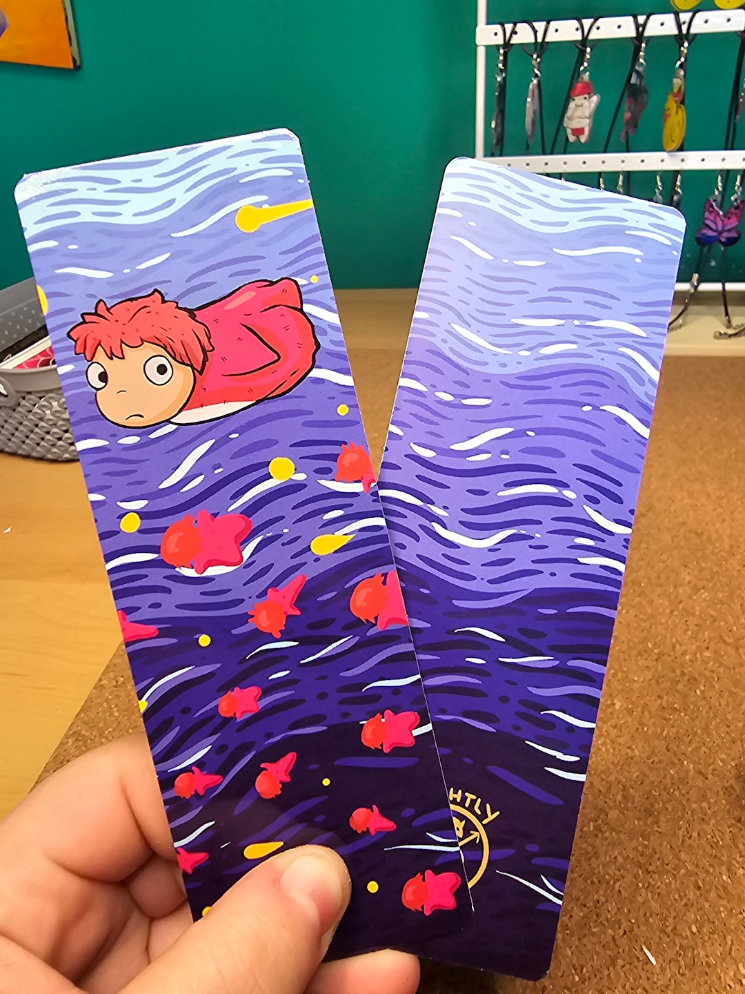 Ponyo Swimming Bookmark - Etsy UK