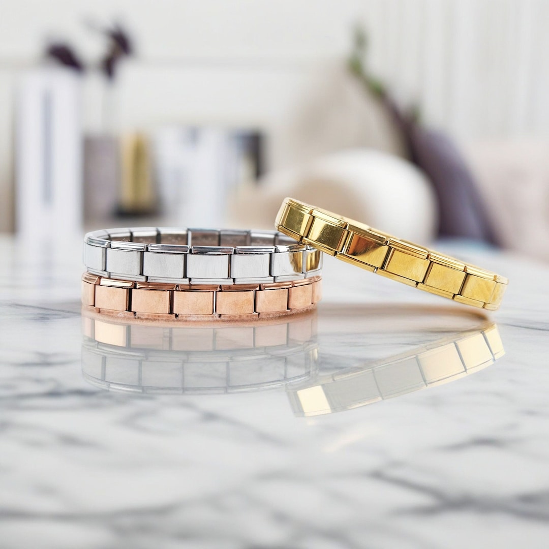 Italian Charm Bracelet, Solid Color Bracelet, Italian Bracelet ...