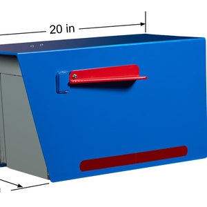 Mailbox Duraline Premium Quality Plastic Rural Mailbox Two Way Flag ...