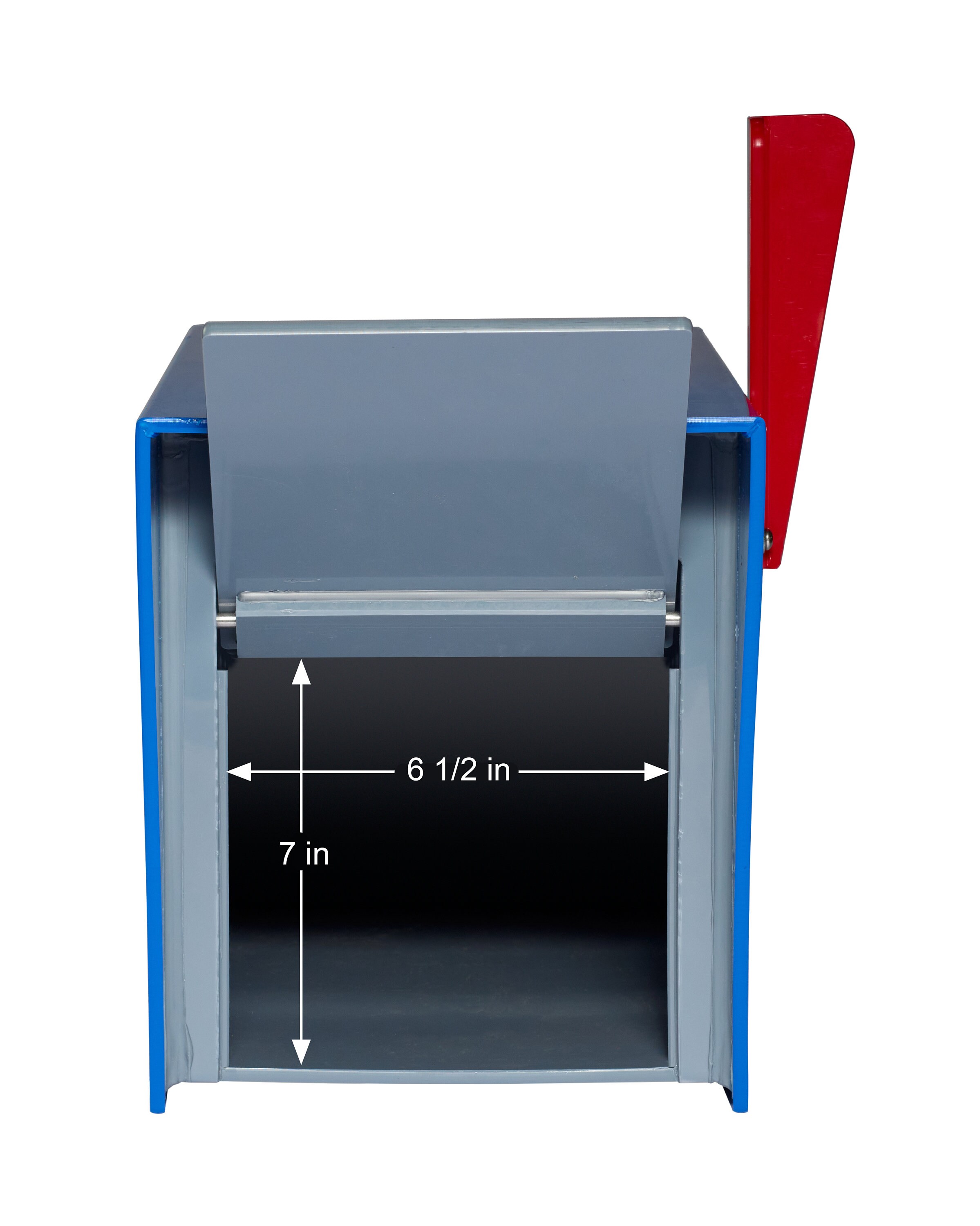 Mailbox Duraline Premium Quality Plastic Rural Mailbox Two Way Flag ...