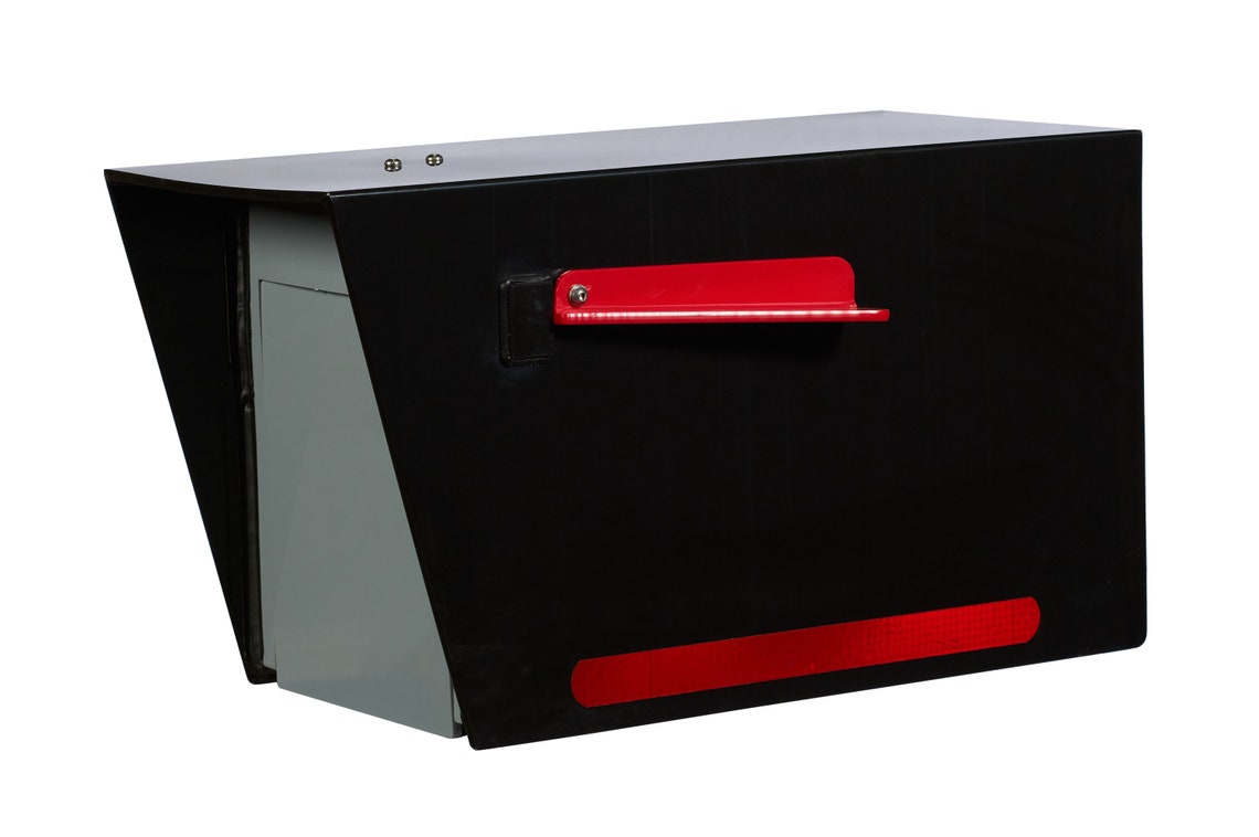 Mailbox Duraline Premium Quality Plastic Rural Mailbox - Two Way Flag ...