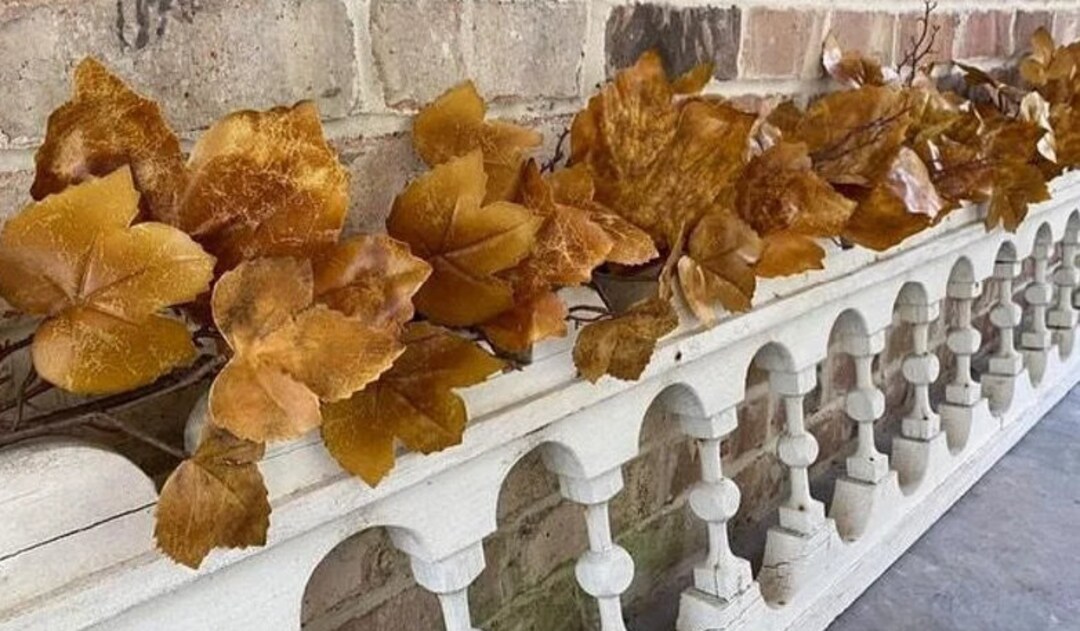 Old Maple Leaves 6ft Fall Garland for Mantle Brown Maple Leaf - Etsy