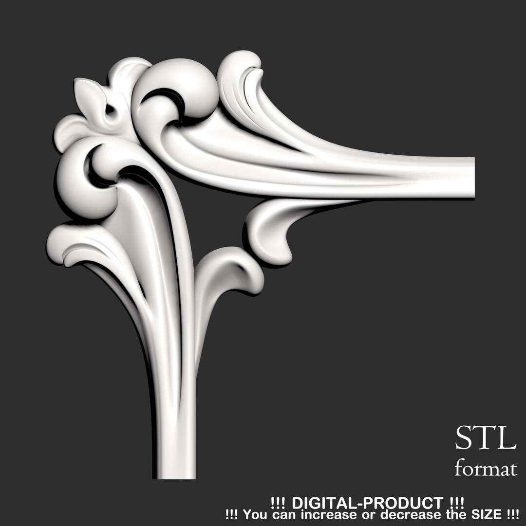 3d Molding Corner 3D Model, STL, CNC Molding, 3dmolding, 3dcorner, Bas ...