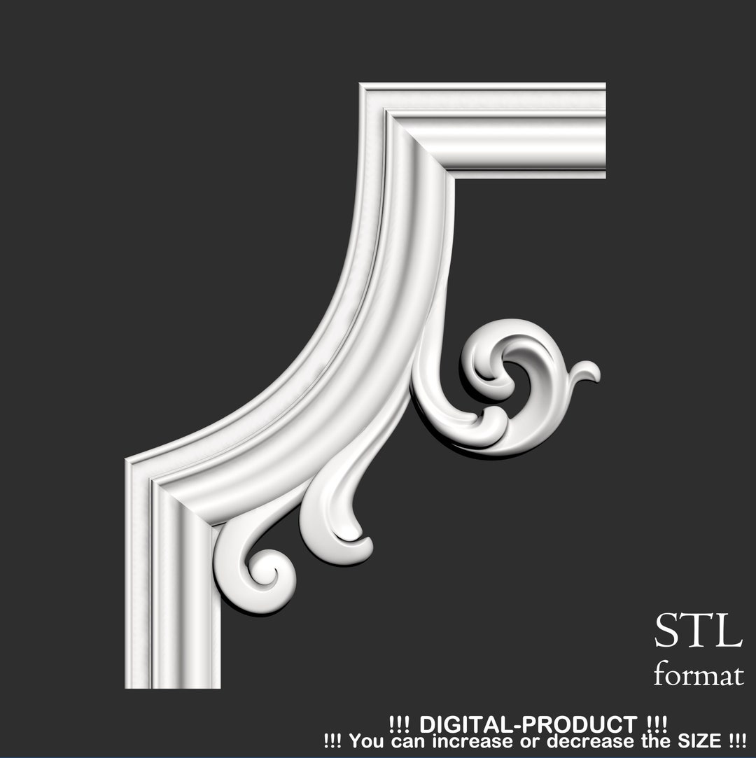 3d Molding Corner 3D Model, STL, CNC Molding, 3dmolding, 3dcorner, Bas ...