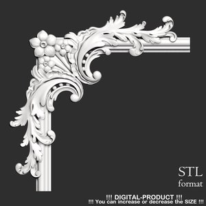 3d Molding Corner 3D Model, STL, CNC Molding, 3dmolding, 3dcorner, Bas ...
