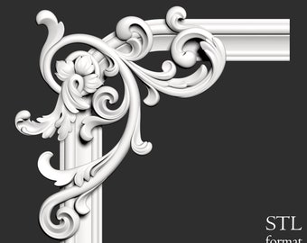 3d Molding Corner 3D Model, STL, CNC Molding, 3dmolding, 3dcorner, Bas ...