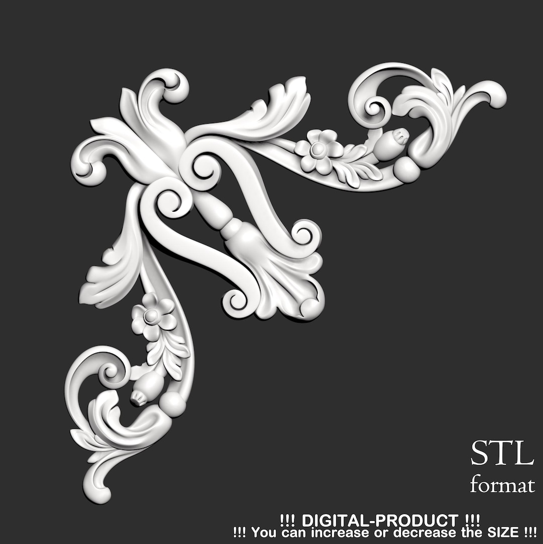 3d Molding Corner 3D Model, STL, CNC Molding, 3dmolding, 3dcorner, Bas ...