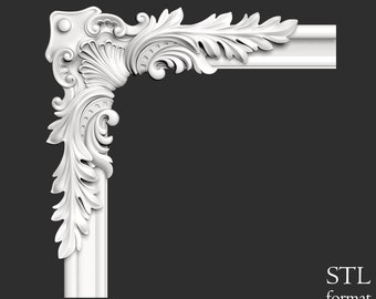 3d Molding Corner 3D Model, STL, CNC Molding, 3dmolding, 3dcorner, Bas ...