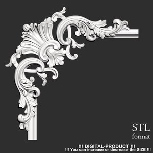 3d Molding Corner 3D Model, STL, CNC Molding, 3dmolding, 3dcorner, Bas ...