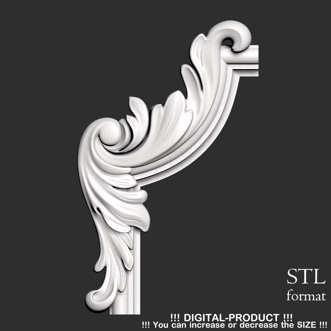 3d Molding Corner 3D Model, STL, CNC Molding, 3dmolding, 3dcorner, Bas ...