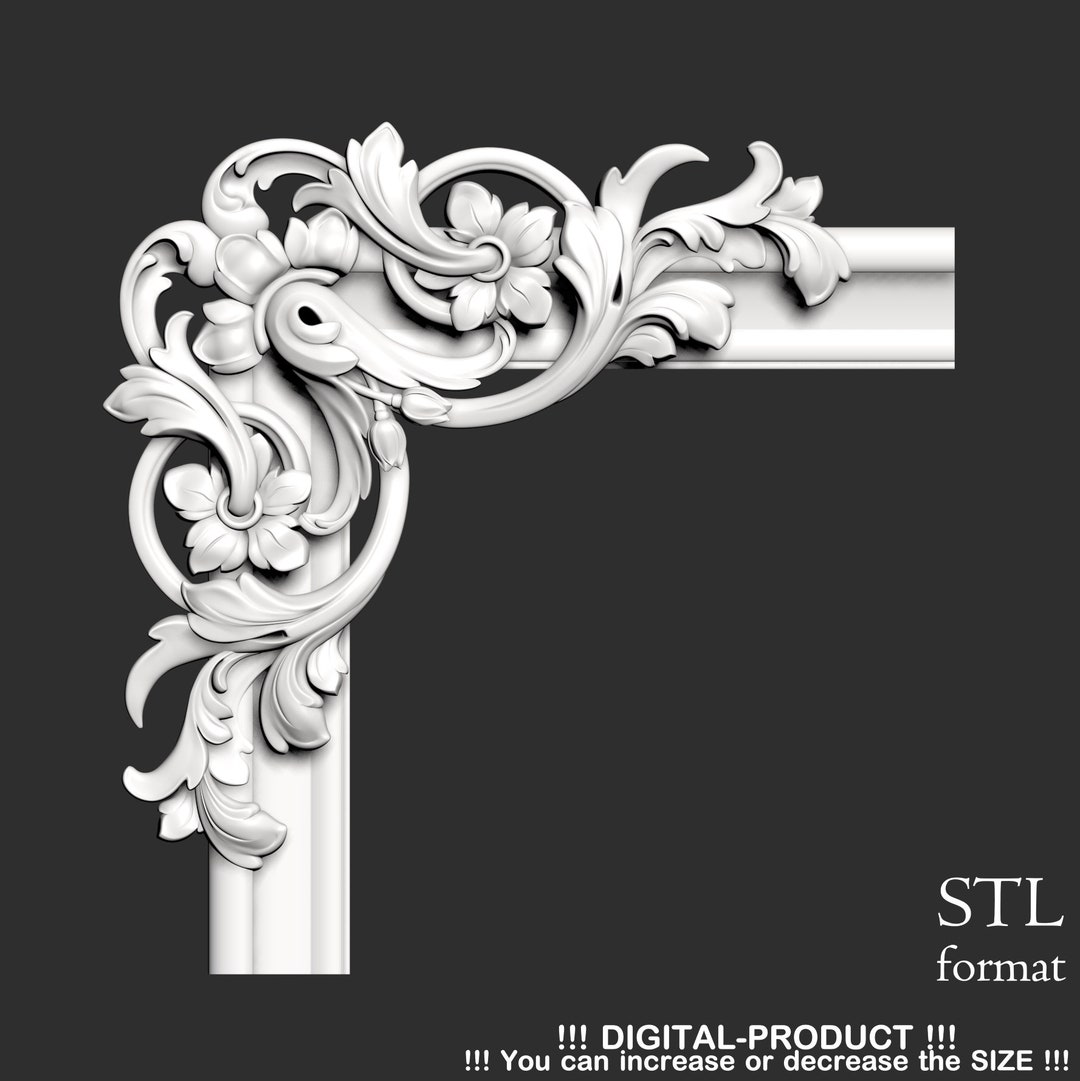 3d Molding Corner 3D Model, STL, CNC Molding, 3dmolding, 3dcorner, Bas ...