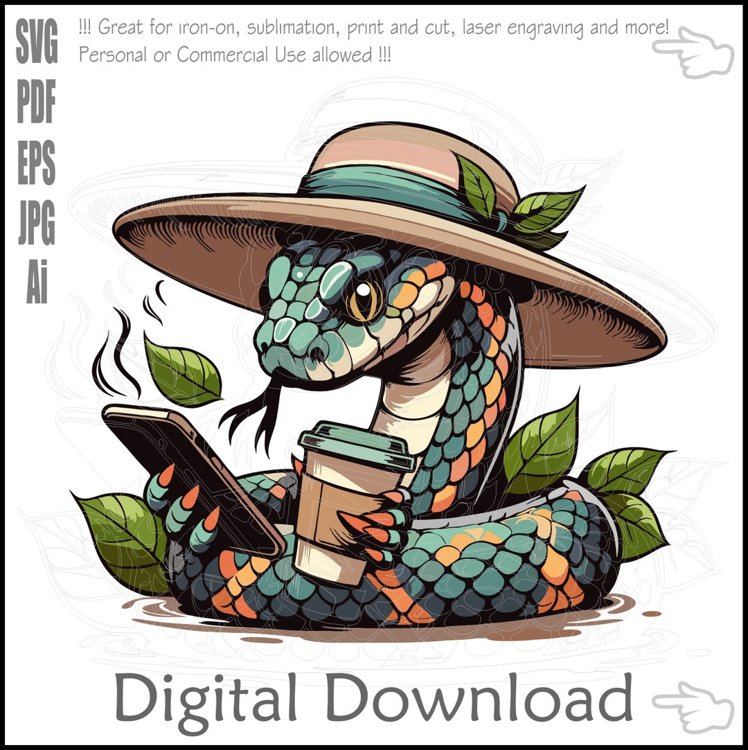 Snakes SVG | Year of Snakes PNG | Printable Clipart EPS | Vector | Cut ...