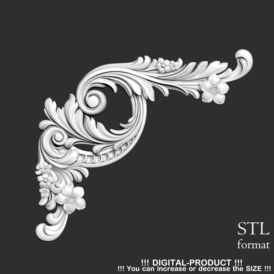 3d Molding Corner 3D Model, STL, CNC Molding, 3dmolding, 3dcorner, Bas ...