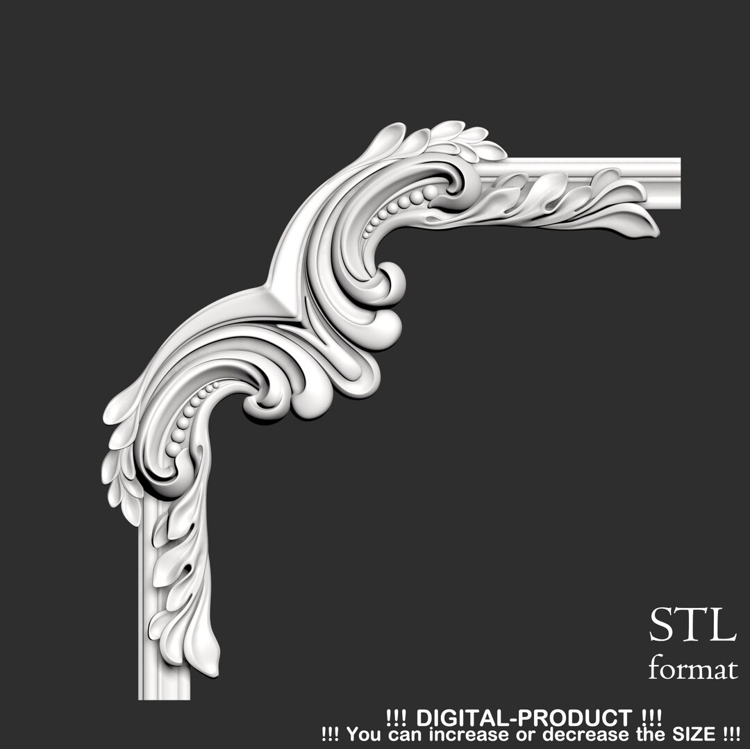 3d Molding Corner 3D Model, STL, CNC Molding, 3dmolding, 3dcorner, Bas ...
