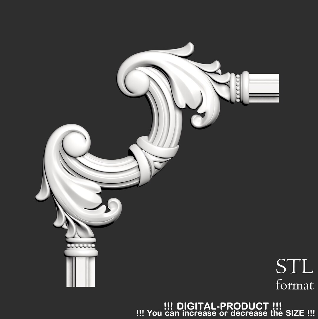 3d Molding Corner 3D Model, STL, CNC Molding, 3dmolding, 3dcorner, Bas ...