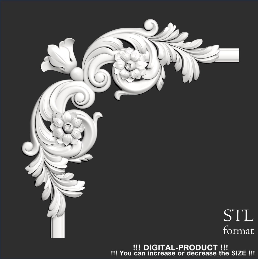 3d Molding Corner 3D Model, STL, CNC Molding, 3dmolding, 3dcorner, Bas ...