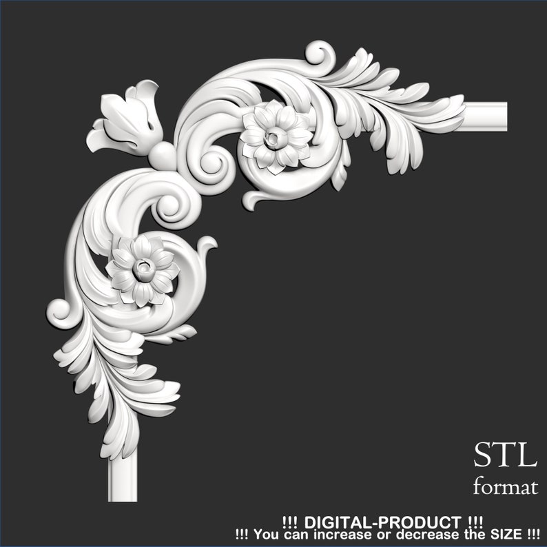 3d Molding Corner 3D Model, STL, CNC Molding, 3dmolding, 3dcorner, Bas ...