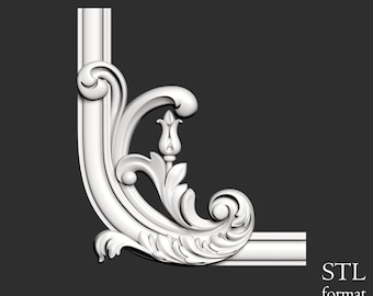 3d Molding Corner 3D Model, STL, CNC Molding, 3dmolding, 3dcorner, Bas ...