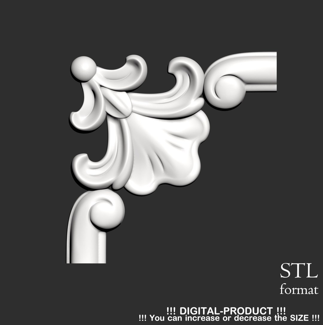 3d Molding Corner 3D Model, STL, CNC Molding, 3dmolding, 3dcorner, Bas ...