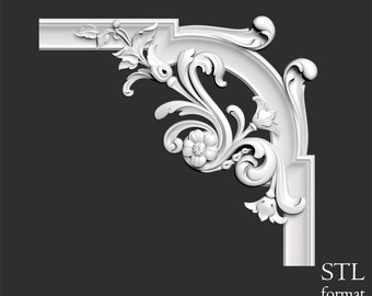 3d Molding Corner 3D Model, STL, CNC Molding, 3dmolding, 3dcorner, Bas ...