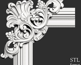 3d Molding Corner 3D Model, STL, CNC Molding, 3dmolding, 3dcorner, Bas ...