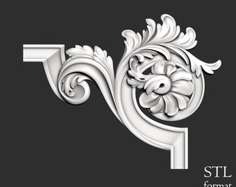 3d Molding Corner 3D Model, STL, CNC Molding, 3dmolding, 3dcorner, Bas ...