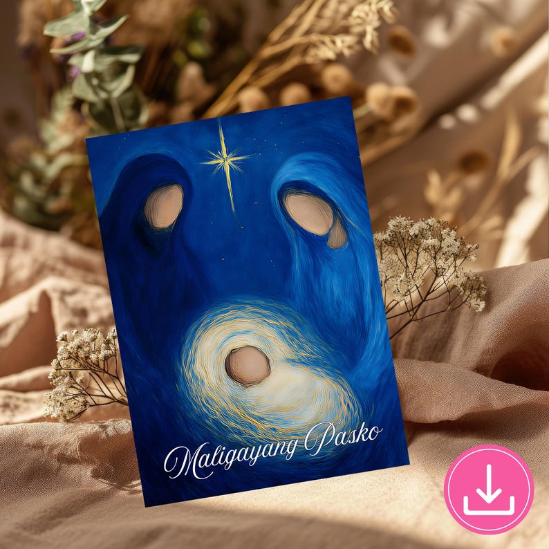 Printable Filipino Christmas Card Maligayang Pasko, Paskong Pinoy ...