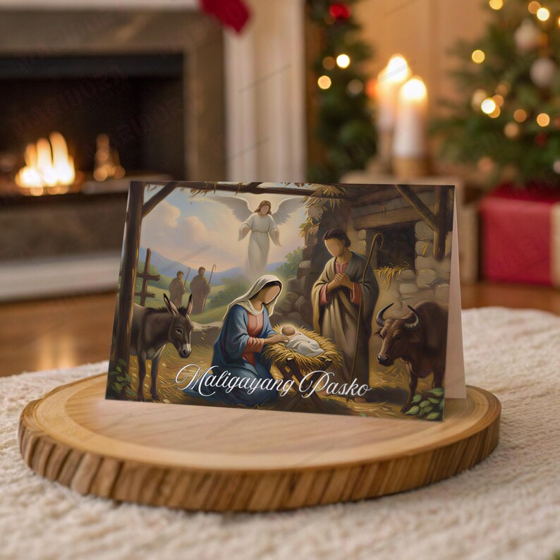 Printable Maligayang Pasko Filipino Christmas Card, Instant Download ...