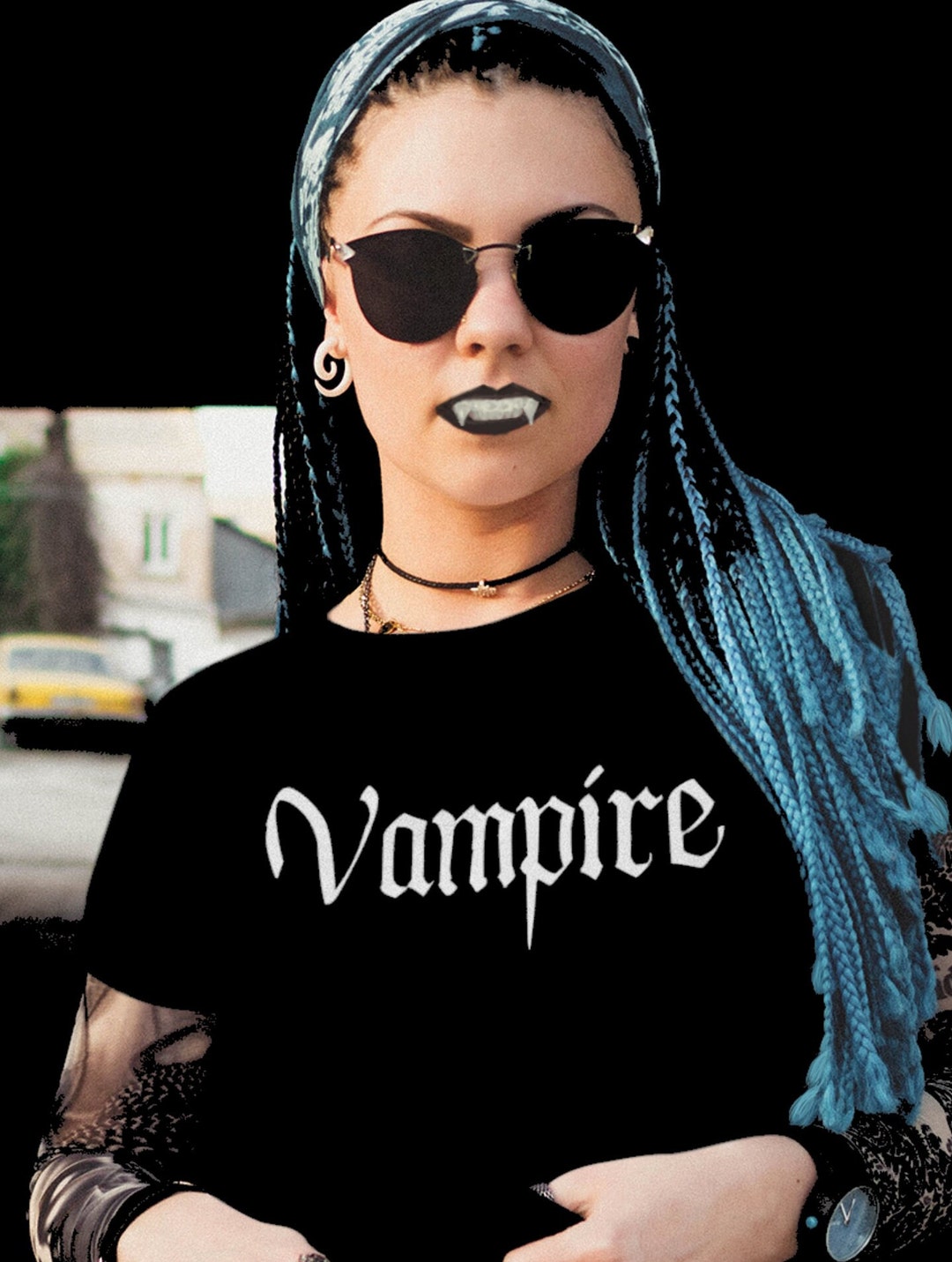 Vampire Tshirt, Black Gothic T Shirt, Horror Themed Tee, Emo T-shirt ...