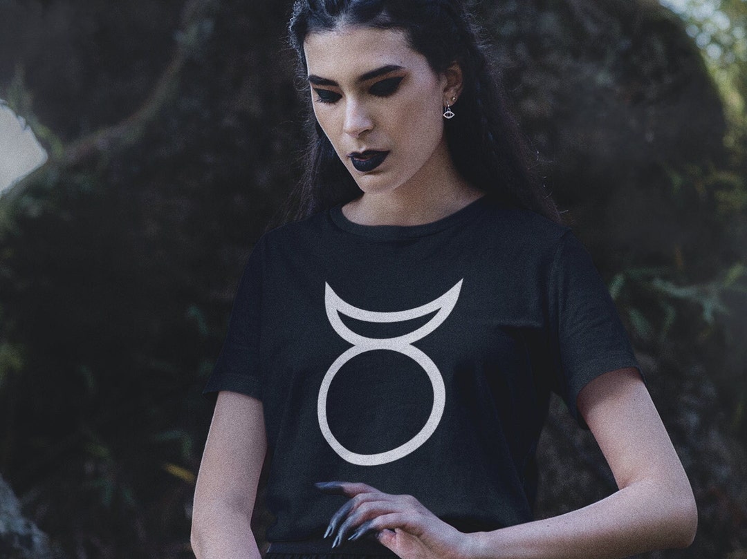 Horned God T Shirt Goth Slogan wicca Symbol Gothic Tshirt, Emo T-shirt ...