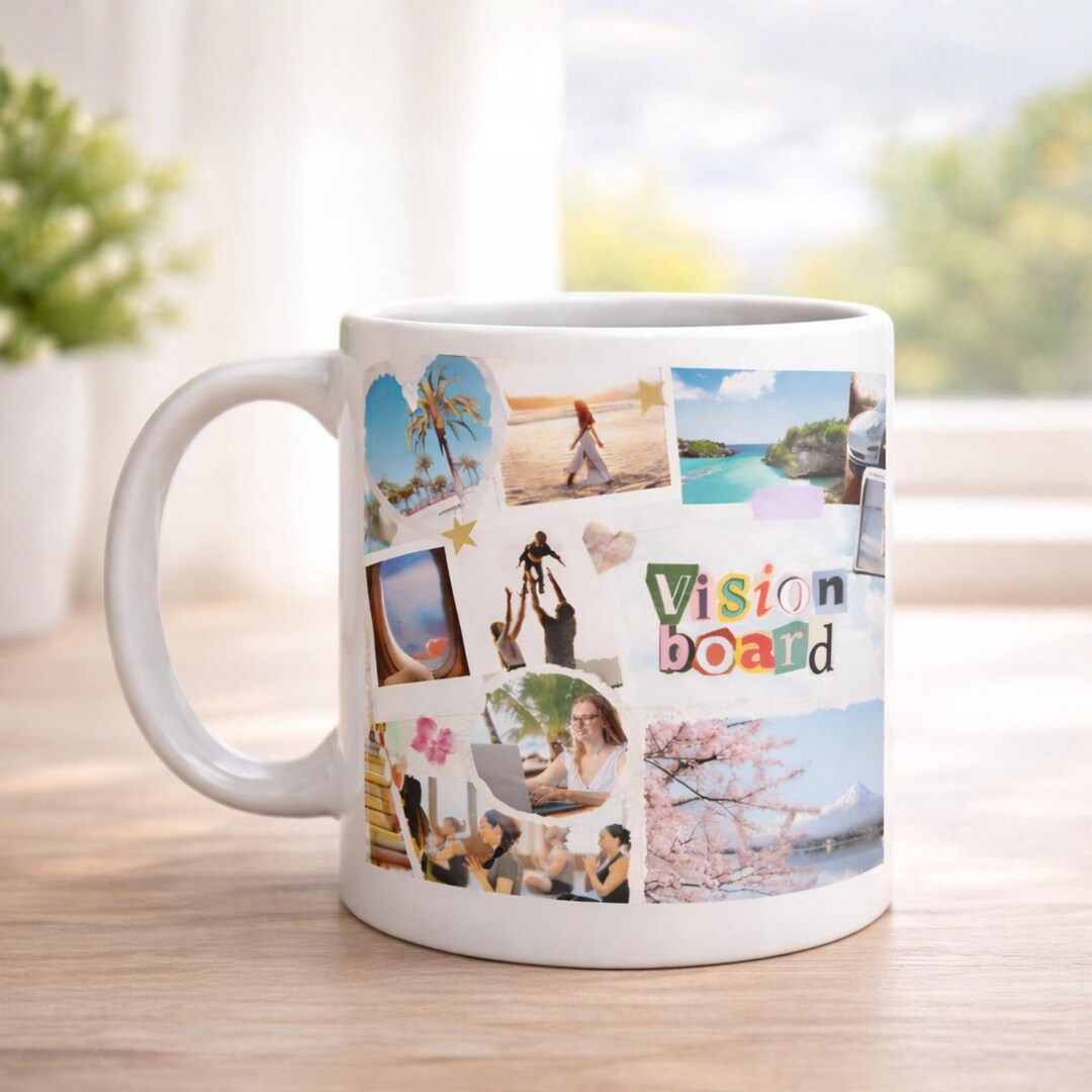 Custom Vision Board Mug – Personalized Goal & Manifestation Mug - Etsy
