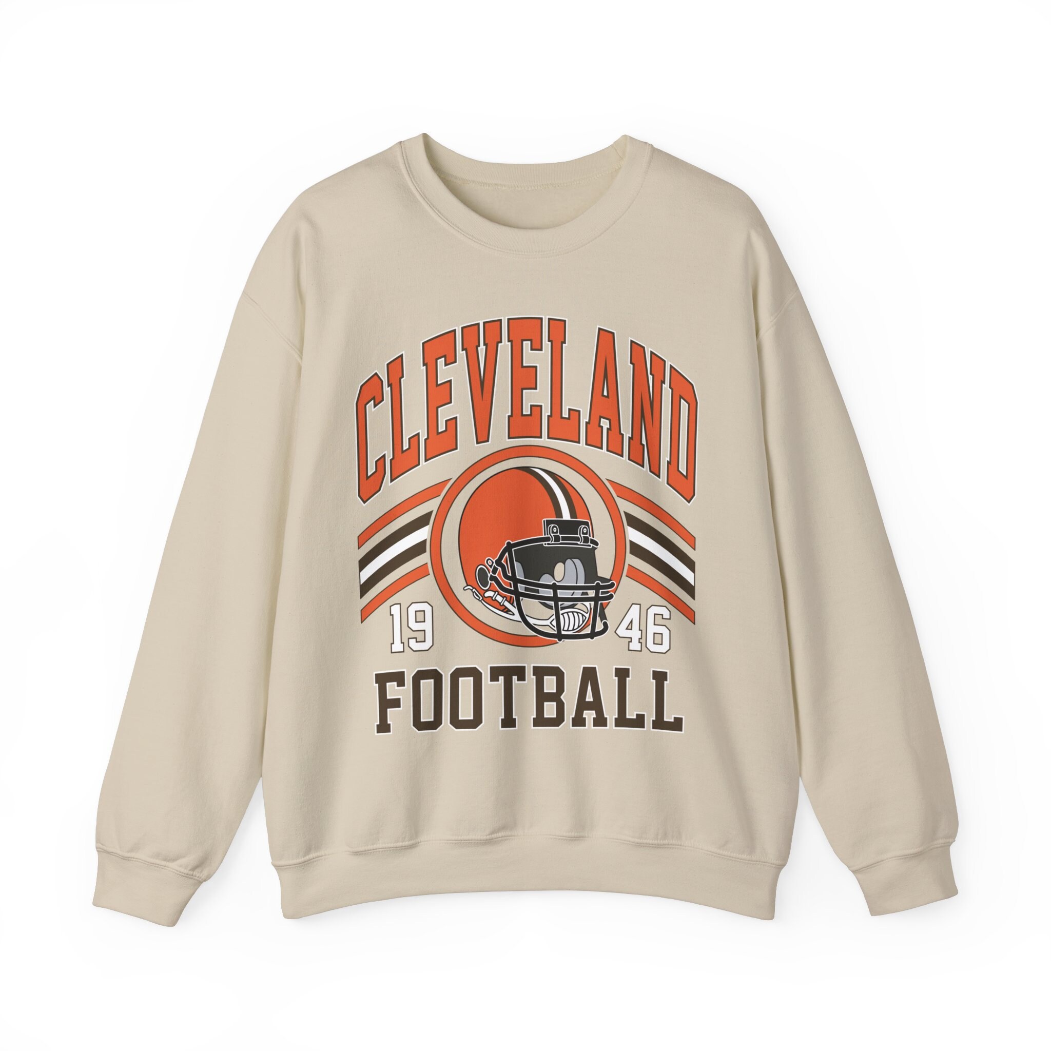 Cleveland Football Sweatshirt, Football Fan Crewneck, Retro Cleveland ...