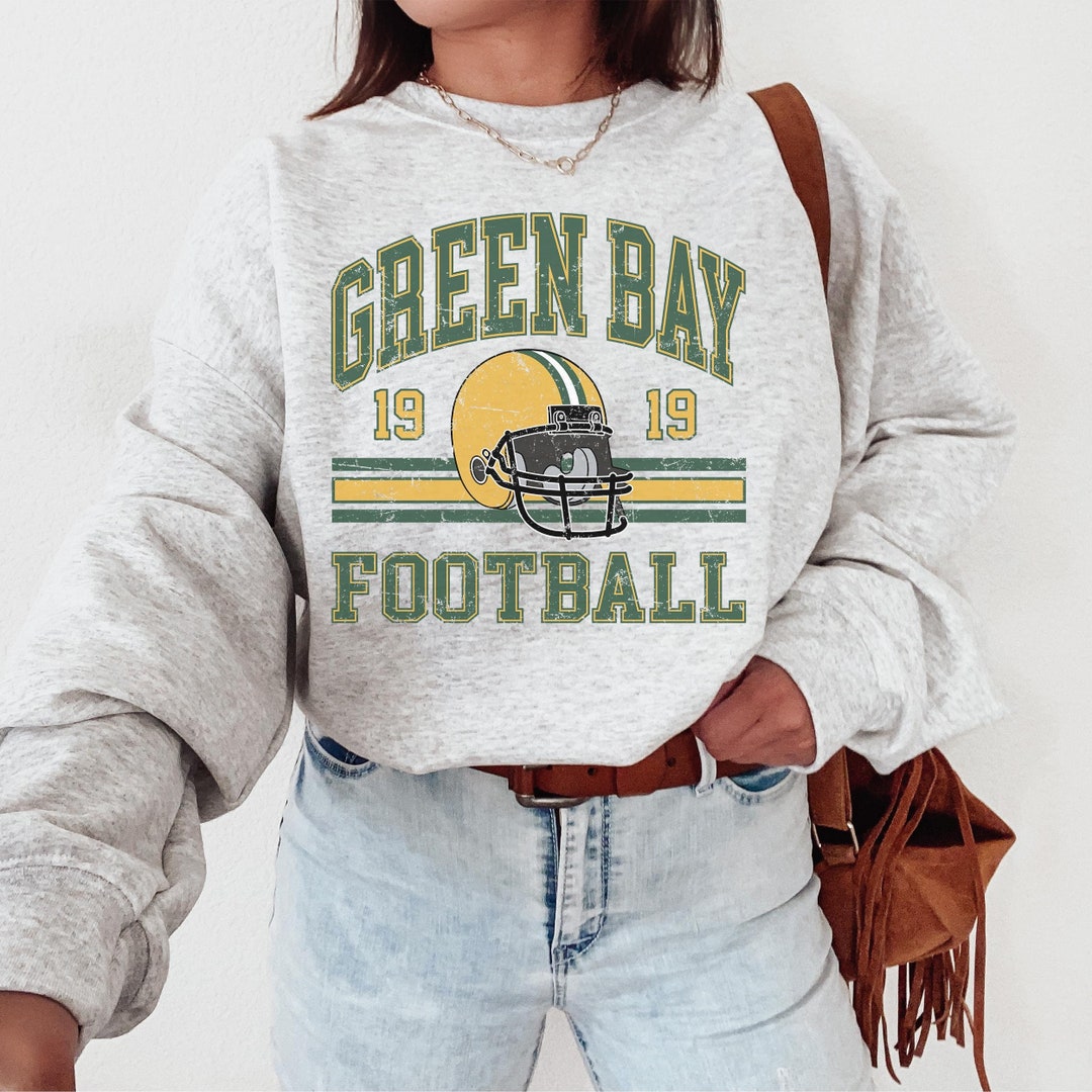 Vintage Green Bay Sweatshirt for Him, Retro Football Game Sweater ...