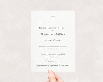 Christian Wedding Invitations, Bible Verse Wedding Invitations, Church ...