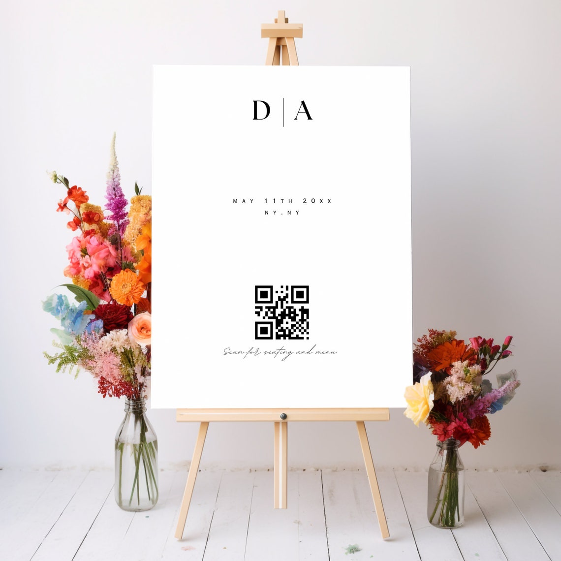 QR Code Wedding Seating Chart,unique Wedding Seating Chart,wedding ...