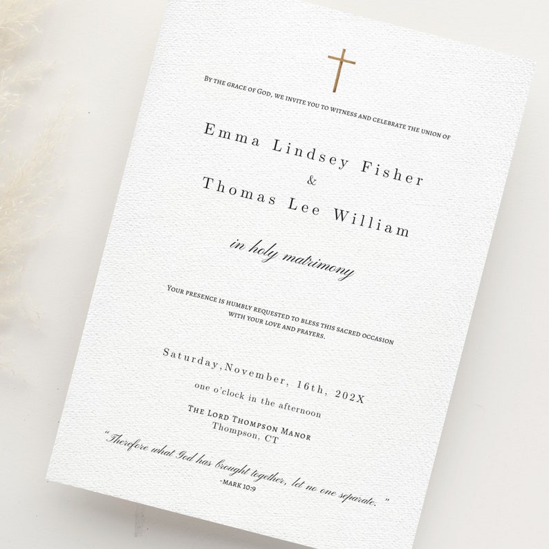 Christian Wedding Invitations, Bible Verse Wedding Invitations, Church Wedding Invitations,bible ...