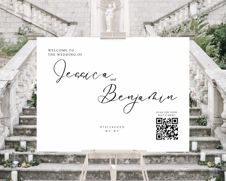 QR Code Wedding Seating Chart,wedding Seating Arrangement,wedding Table ...