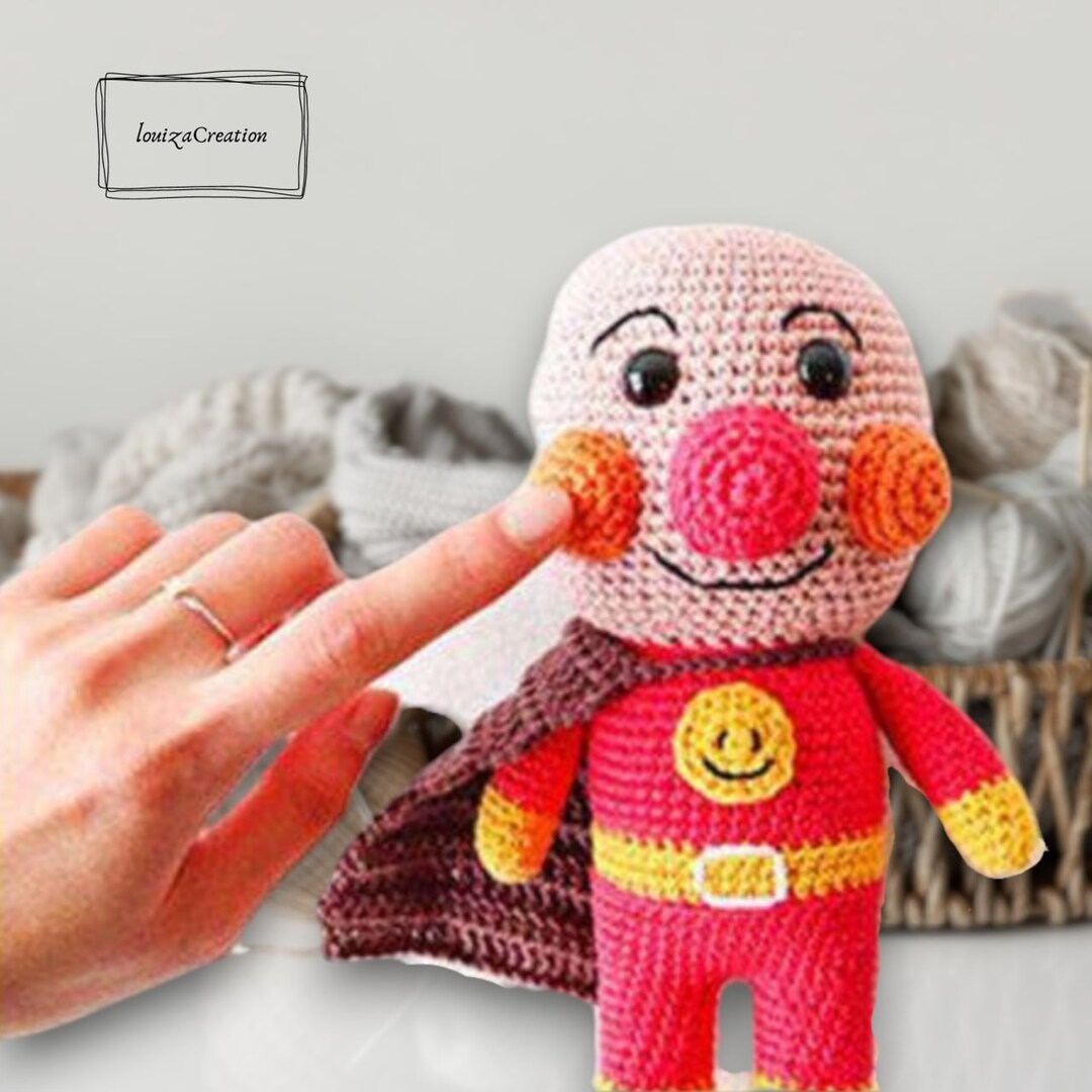 Anpenman & Currypanman Doll Crochet Patternone-punch Hero Crochet ...