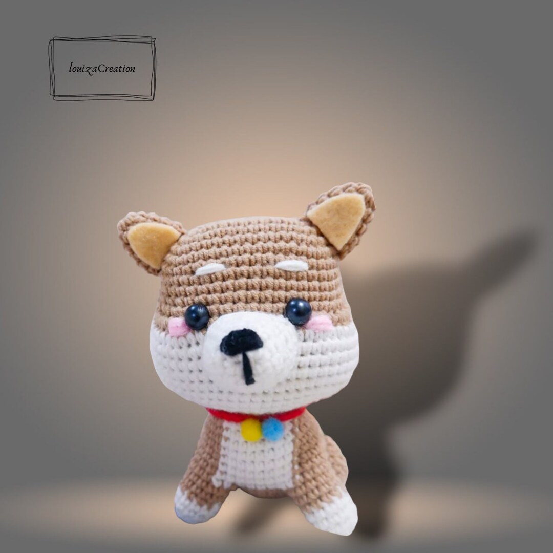CROCHET PATTERN Nino the Dog Crochet Amigurumi Stuffed Puppy Doge Shiba ...
