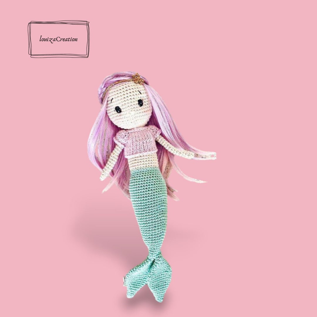 Crochet Princess Mermaid Pattern Crochet Pattern Mermaid Doll Mermaid ...
