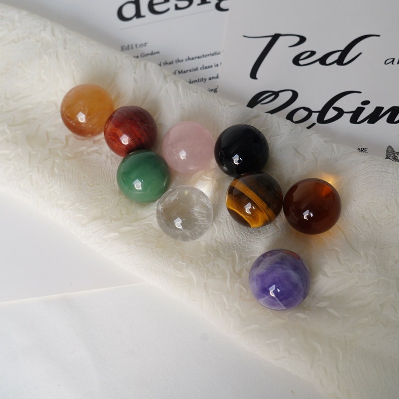 Crystal Ball Mini Spheres Crystal Ball Small Ball Gazing - Etsy