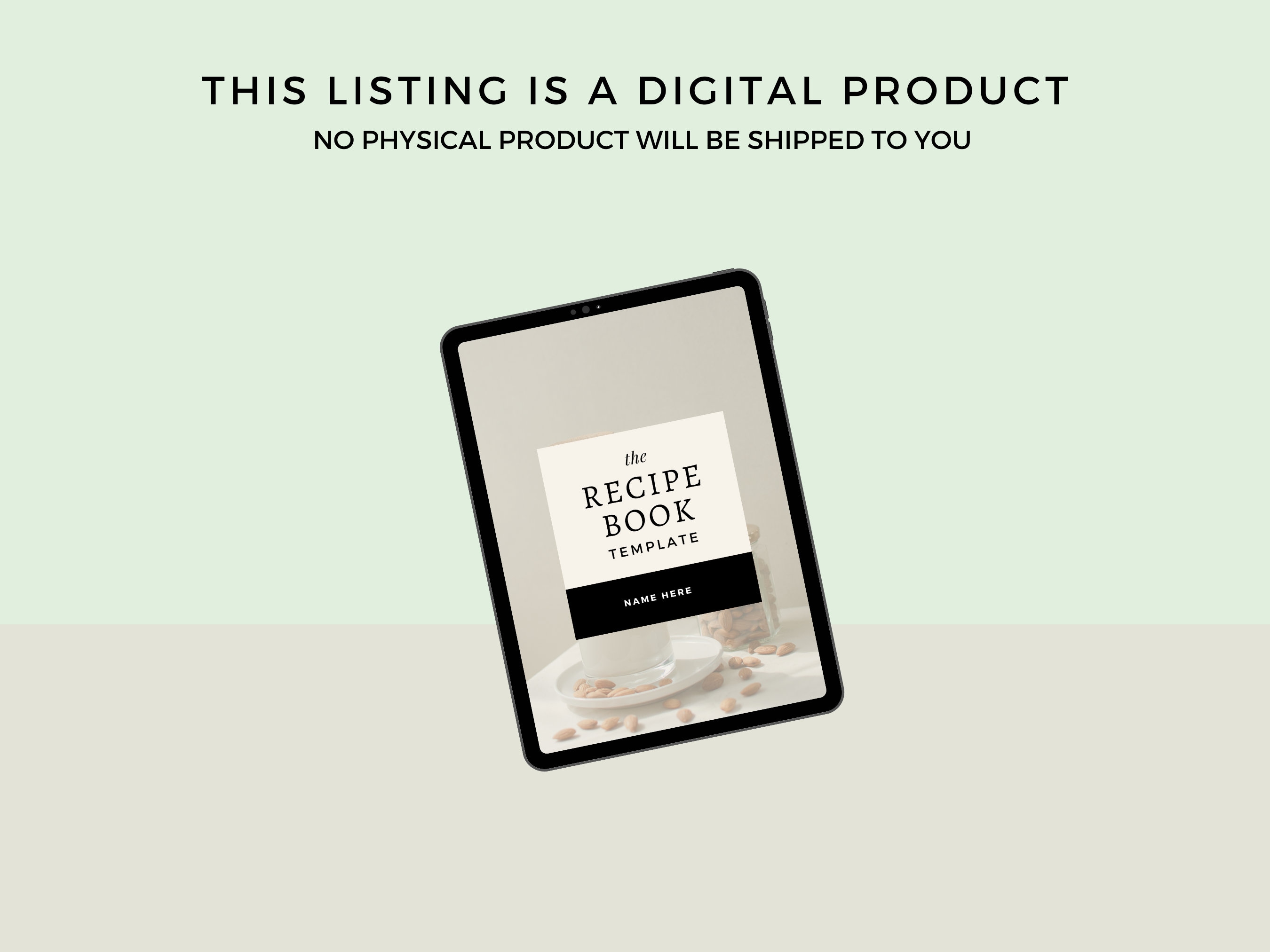 Recipe Book Template Recipe Template Recipe Book Canva Template Blank ...